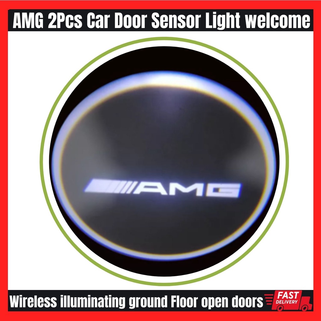 #191 AMG 2Pcs Car Door Sensor Light welcome Wireless illuminating ...