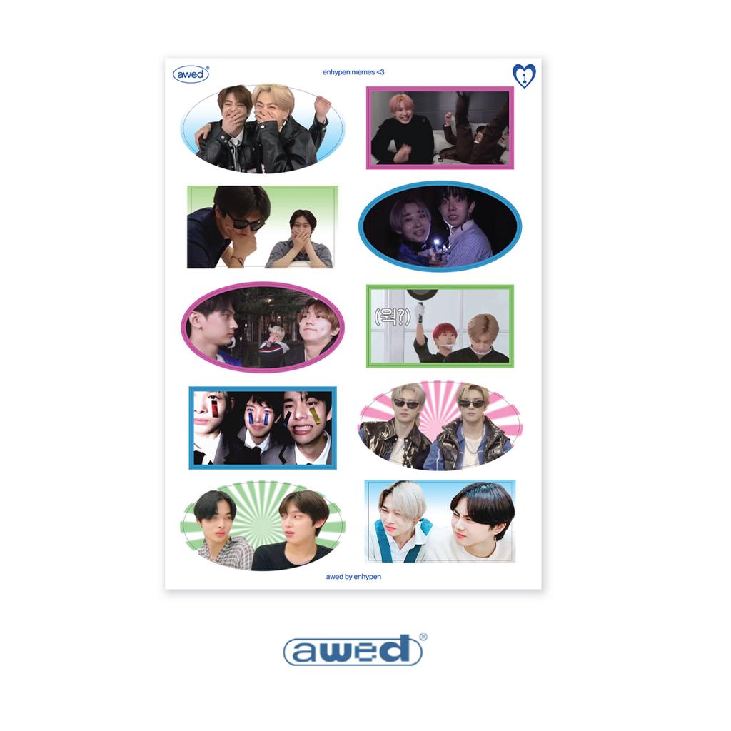 Enhypen Meme Sticker Sheet - AWED WORLD | Shopee Philippines