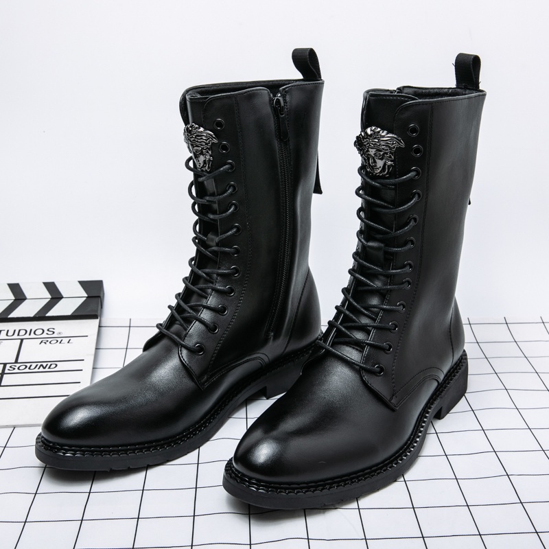 Classic Winter Men Boots Long Vintage Leather Comfortable High Quality ...