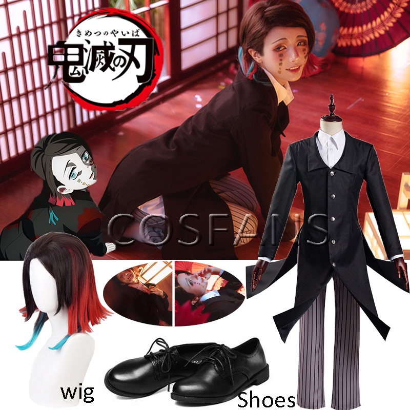 Anime Demon Slayer: Kimetsu no Yaiba Cosplay Enmu Kagen no Ichi Costume ...