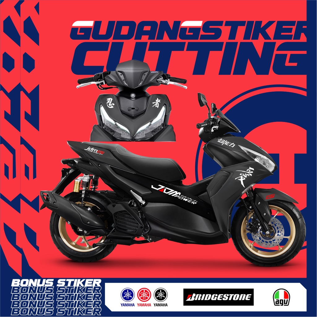 STRIPING CUTTING ALL VARIAN AEROX JAPANESE WRITING JDM EDITION 2 ...