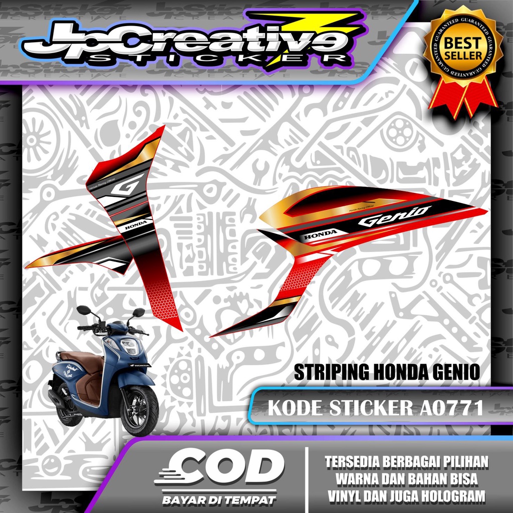 Semi DECAL GENIO NEW STYLE BONUS Lamination | Shopee Philippines