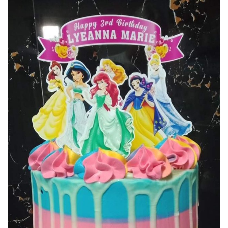 Disney Princess theme cake topper | Shopee Philippines