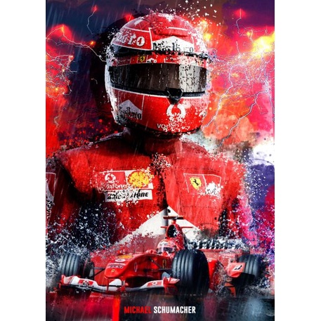 F1 Racer Formula 1 Portrait World Champion Poster Racing Car F1 Team ...