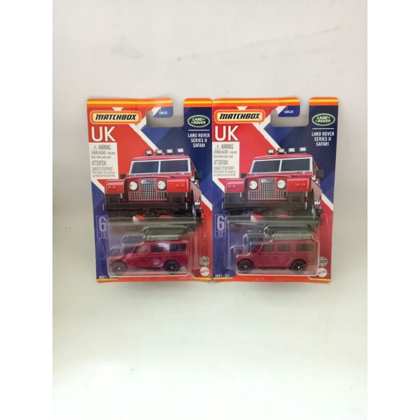 Matchbox UK Land Rover Series II Safari Package 2pcs Roof Variants ...