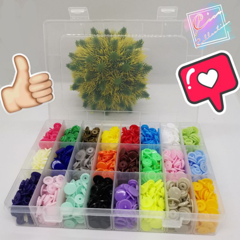 360 Sets Snap Buttons + Fastener Snap Pillers Set | Shopee Philippines