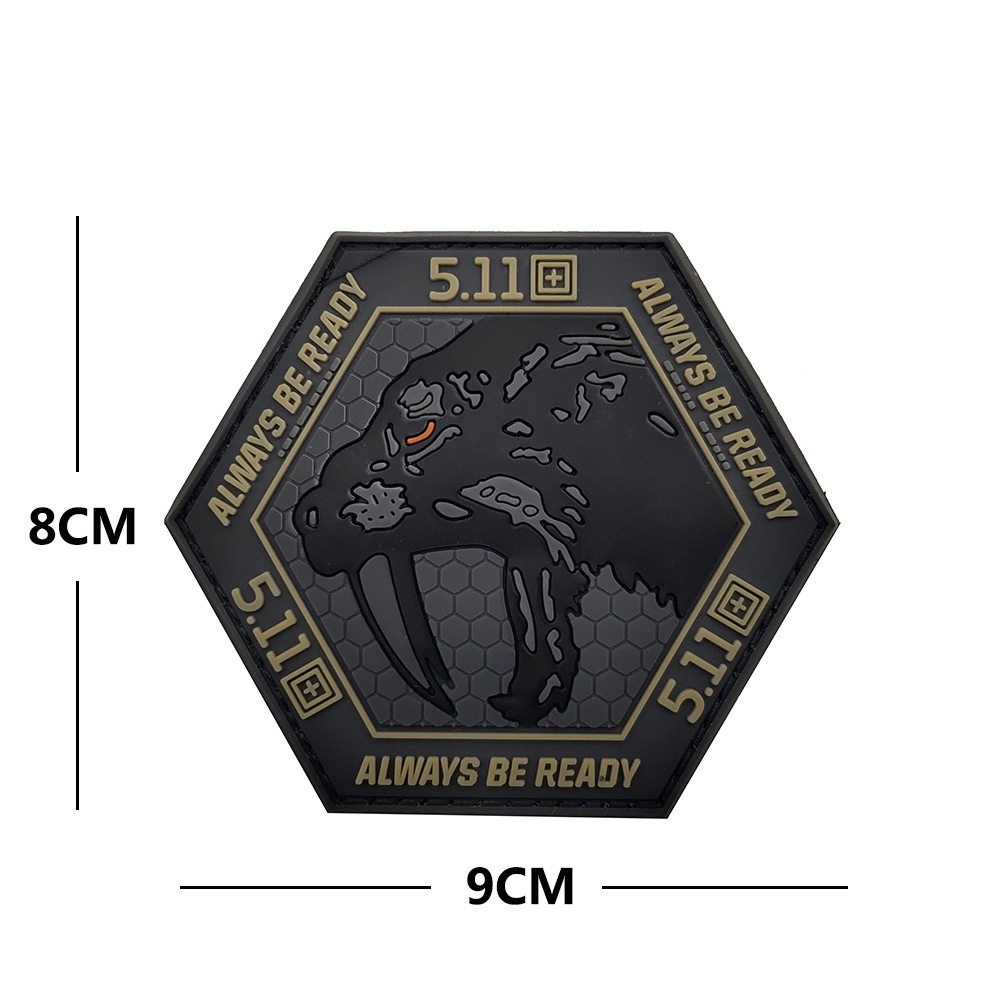 3D Military Embroidery 511 Patch PVC Badges Military & Tactical Morale ...