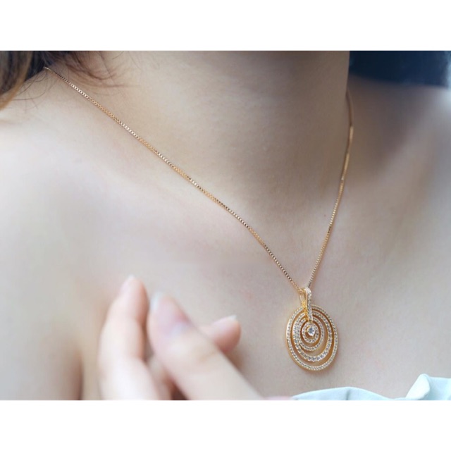 Diamond Silver Necklace Wynn collection | Shopee Philippines