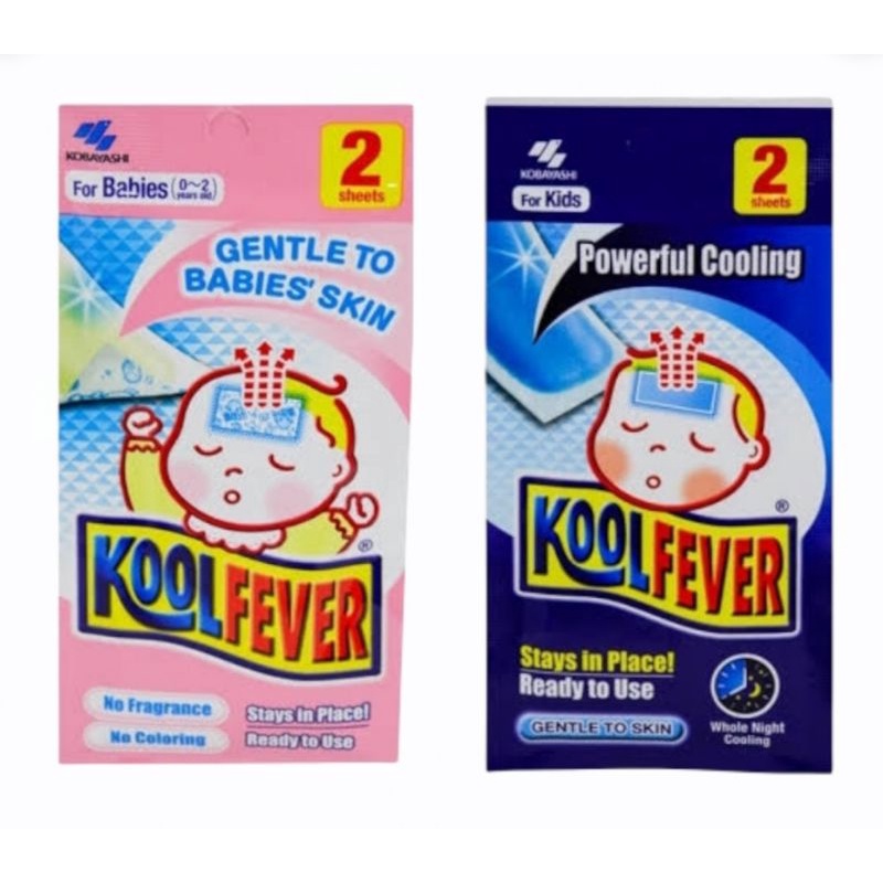 KOOL FEVER FOR BABIES AND KIDS, ADULTS SOLD PER 2 Sheets/Pack | Shopee ...
