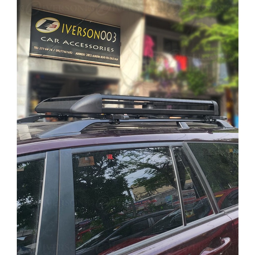 38x50 Black Double Wall Roof Rack Luggage Rack with Clip Type Crossbar for Toyota Innova Shopee Philippines