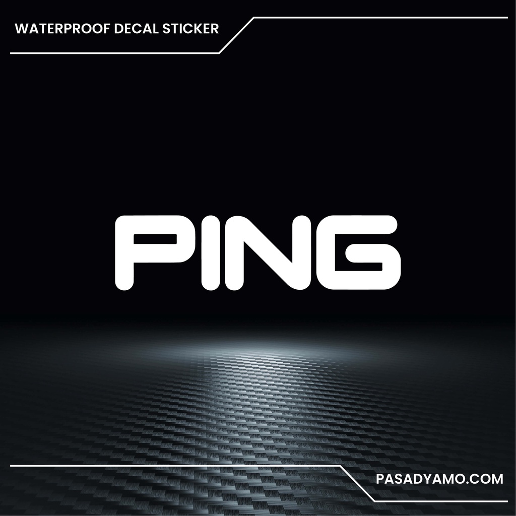 Ping Golf Logo Decal Sticker for Cars Motorcycles Laptops Skateboards 5 ...