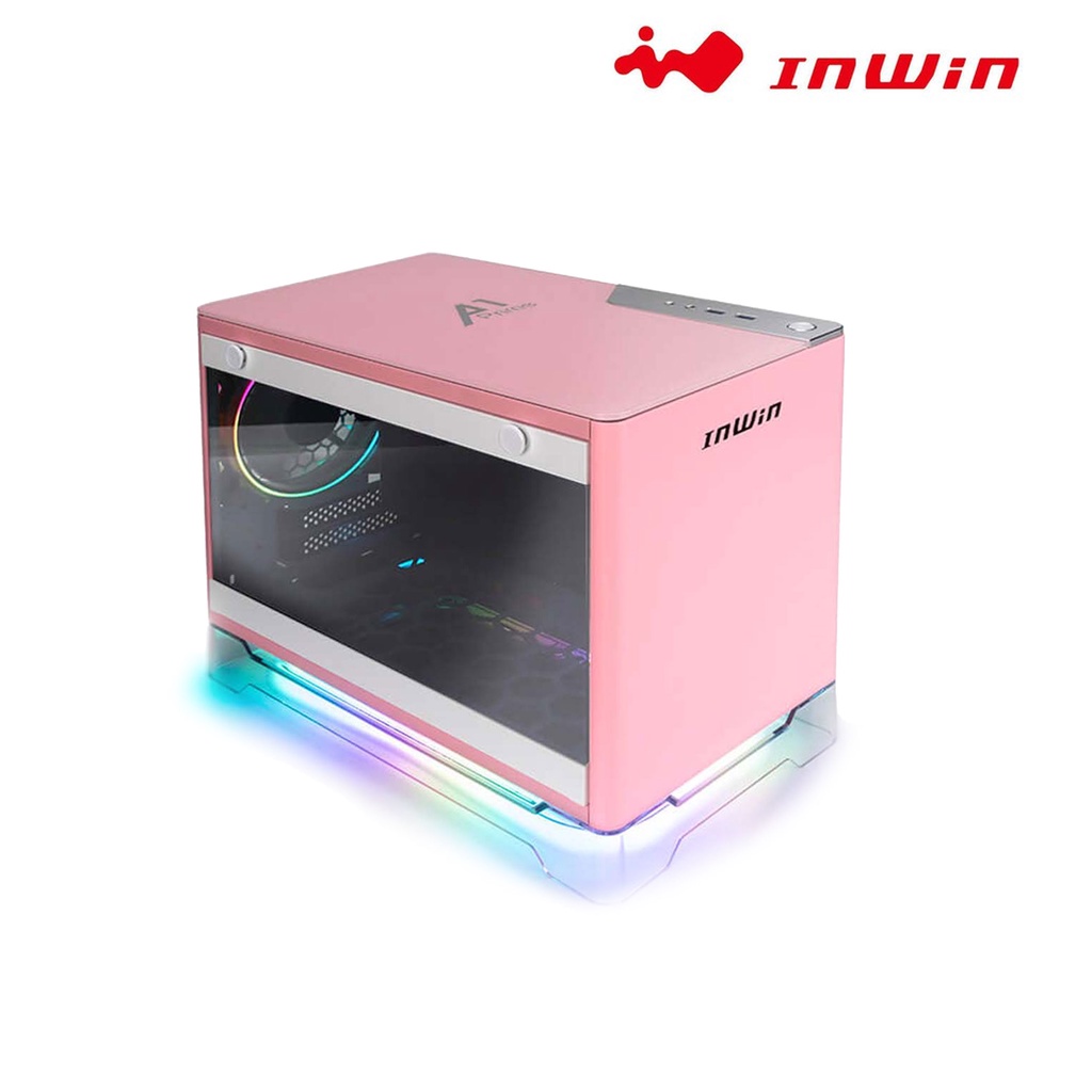 Inwin A1 Prime Mini-Itx With 750W Gold Psu Gaming Desktop Case Pink (Iw ...