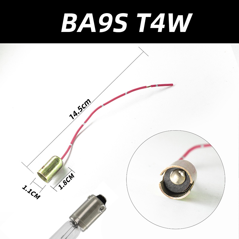 Bulb Socket T5 T10 BA9S BAY9S BAX9S Car Lamp Lights Bulb Holder Socket ...