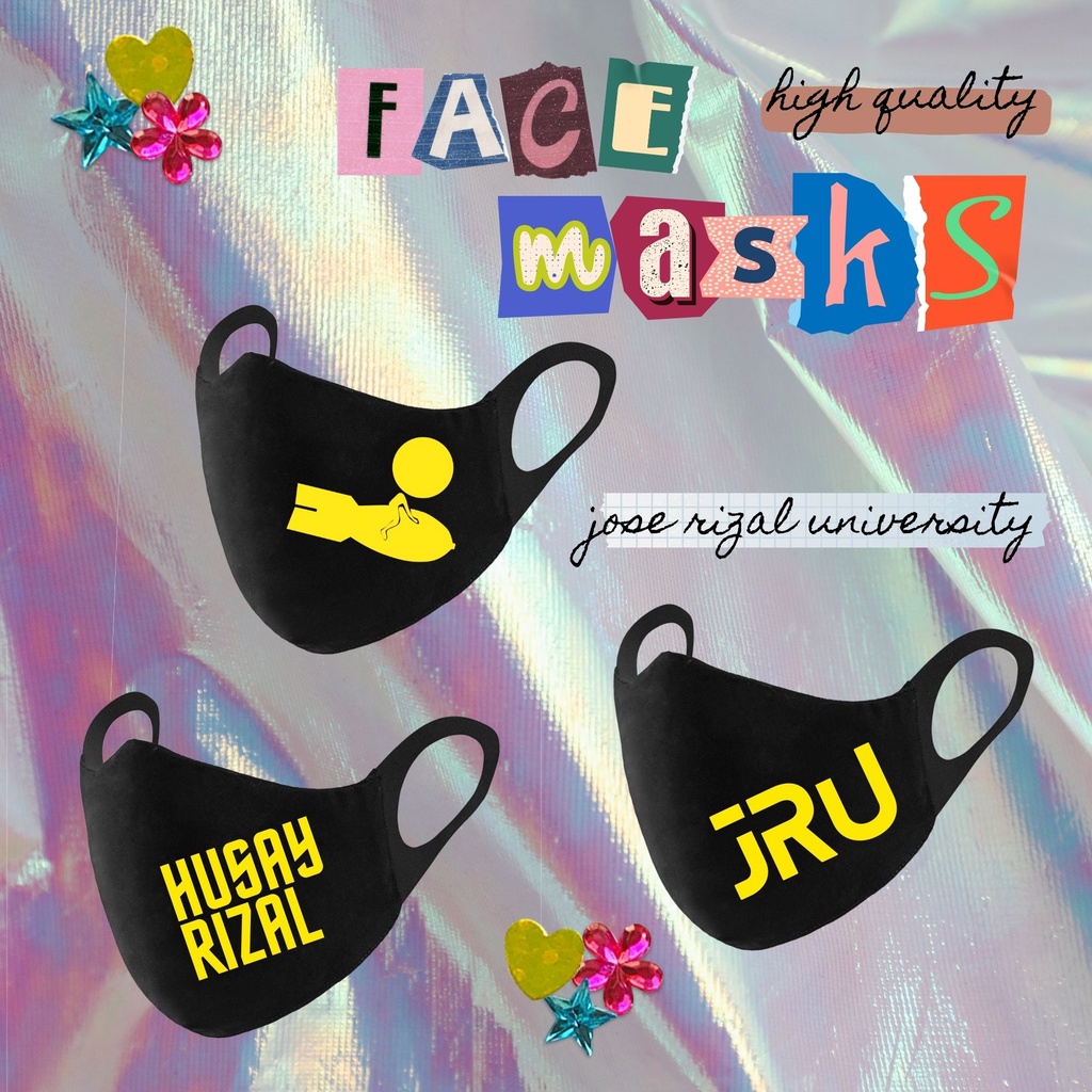 JRU (JOSE RIZAL UNIVERSITY) HIGH QUALITY FACE MASKS | Shopee Philippines