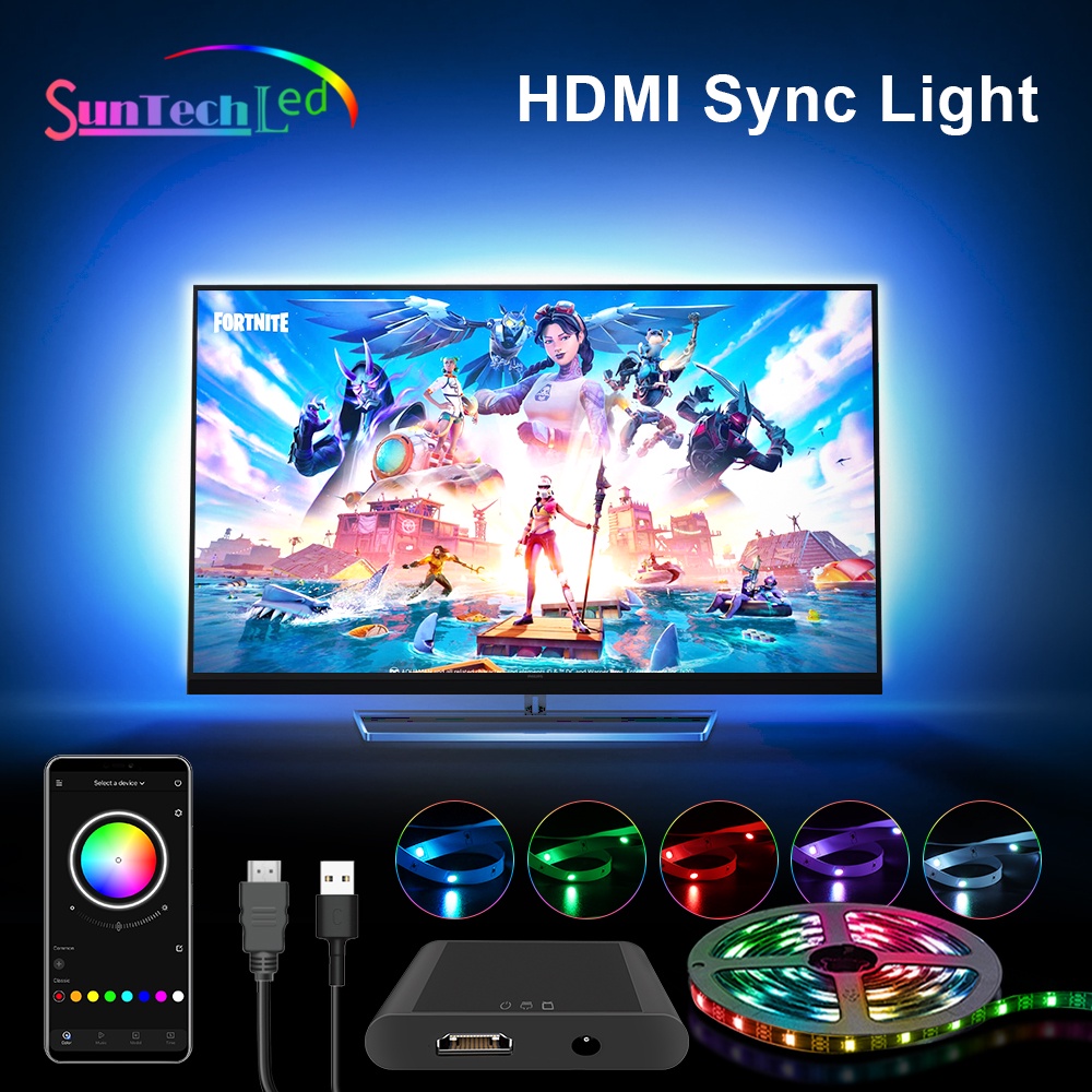 Ambient TV PC Backlight LED Strip Lights For HDMI Devices USB Tape ...