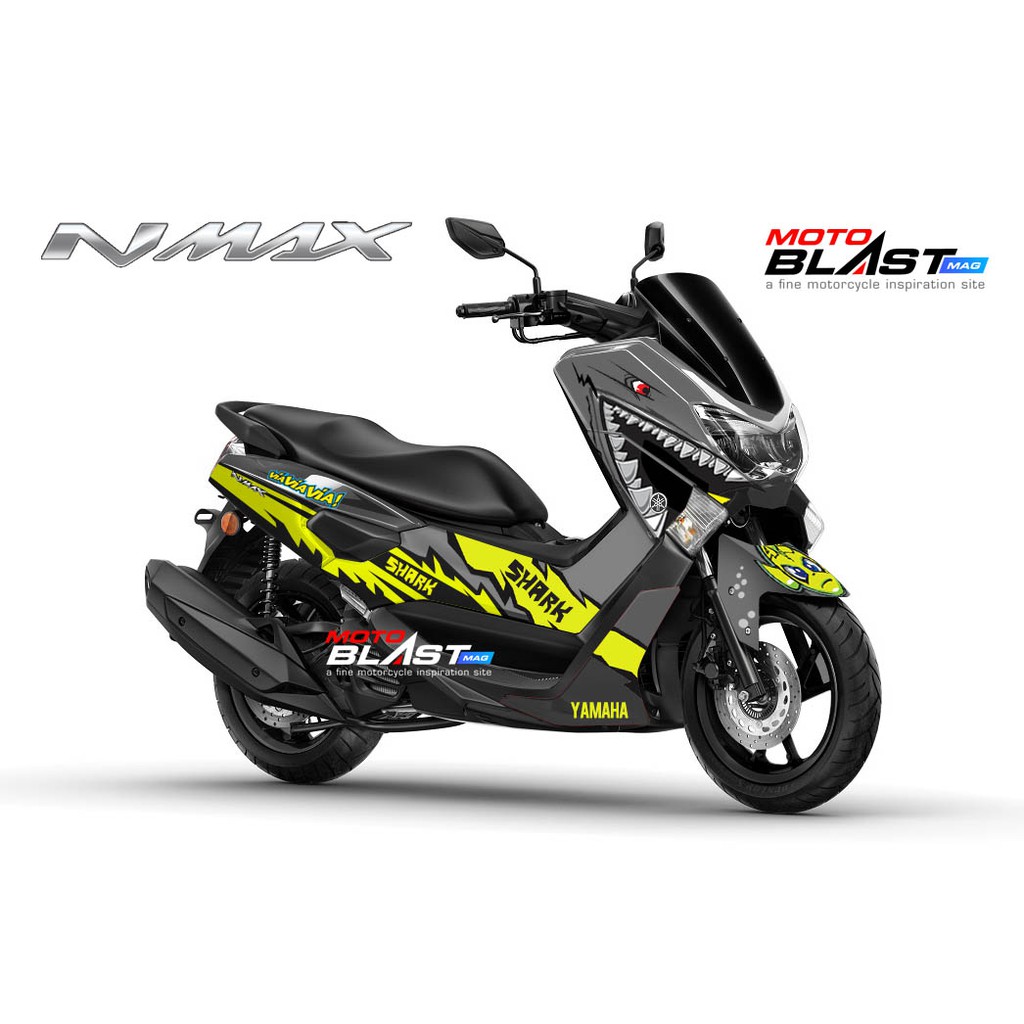 Yamaha NMAX Gray SHARK Sticker Decal | Shopee Philippines