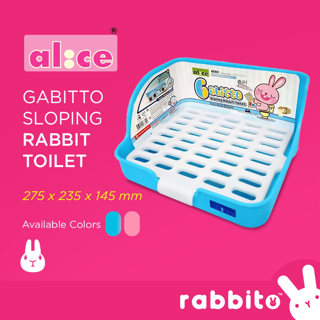 Alice Gabitto Sloping Rabbit Toilet / Litter Box Potty for rabbits ...