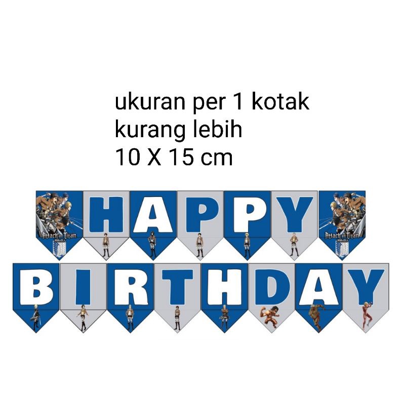 Banner flag bunting garland flag birthday happy birthday Character ...