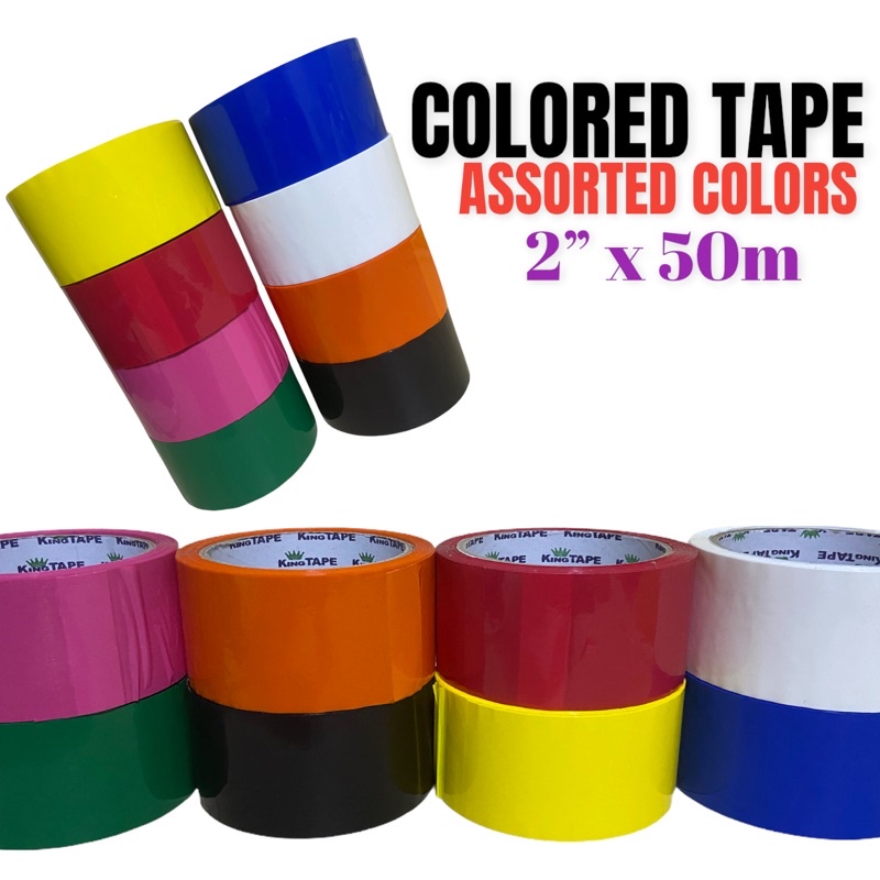 Colored Packaging Tapes 2” (High Quality adhesive) (any brand) | Shopee ...