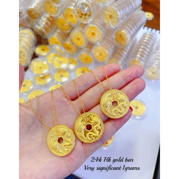 24K Hong Kong Gold Coin Bar | Shopee Philippines
