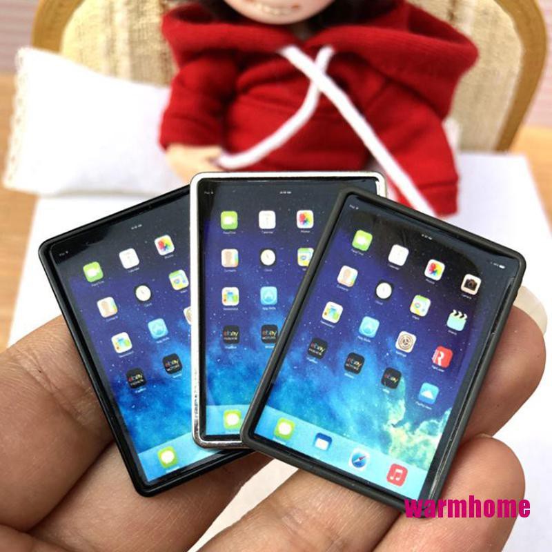 WMPH 1:12 Dollhouse Miniature Tablet Mini Laptop Computer Model Doll ...
