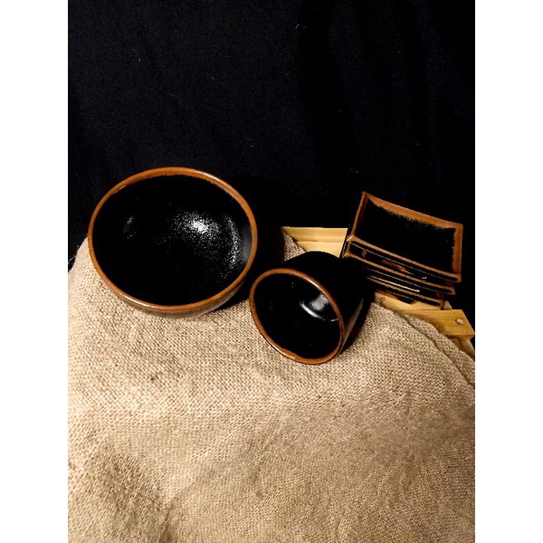 Dagtum Stoneware Set (Bowl, Cup & Condiment Dish) | Shopee Philippines