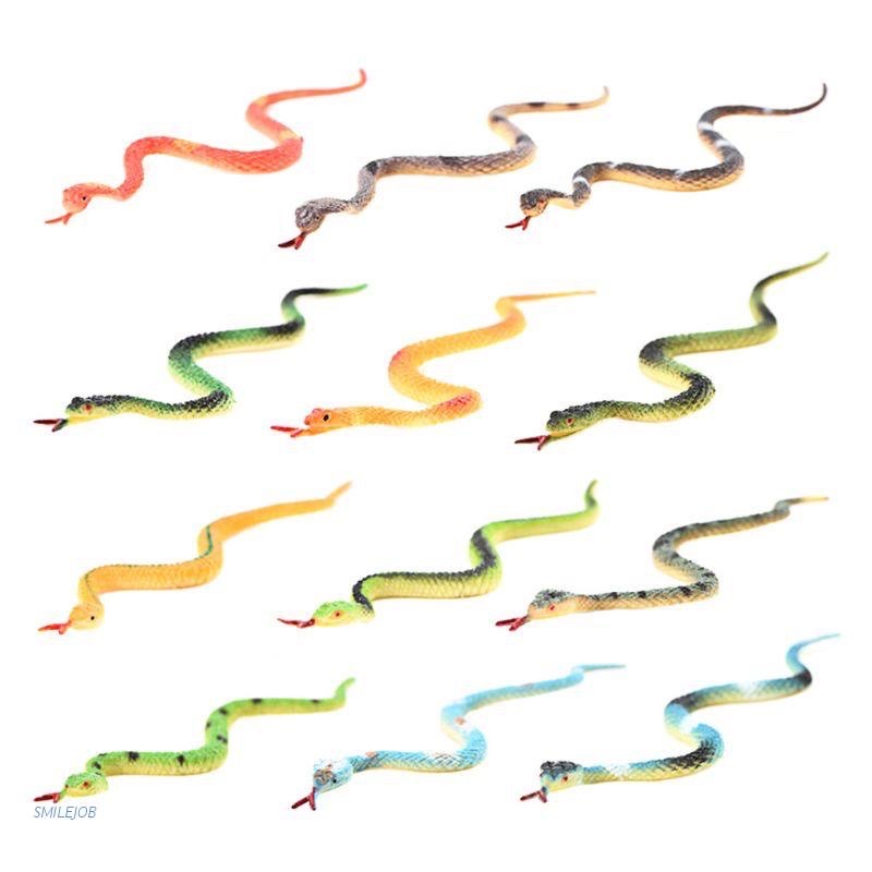 Toys 12 Plastic Snakes For Babies To Increase Recognition | Shopee ...
