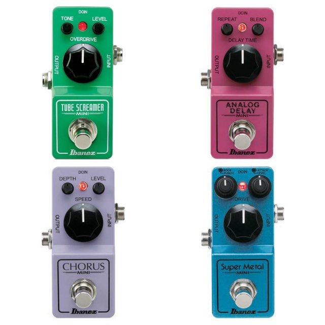 Ibanez Mini Guitar Effect Pedals - Ts Mini, Analog Delay, Chorus, Super ...