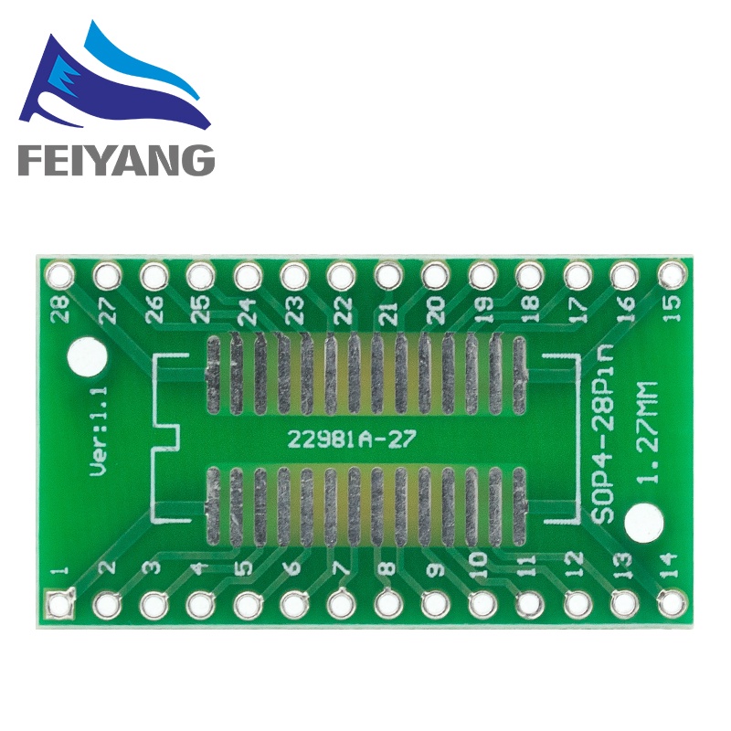 10PCS SOP8 SOP10 SOP16 SOP28 to DIP Pinboard SMD To DIP Adapter 0.65mm ...