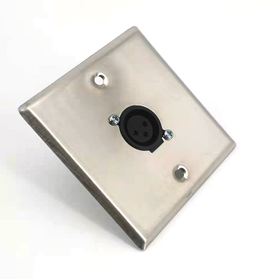 Single XLR Female Socket Metal Wall Panel | Shopee Philippines