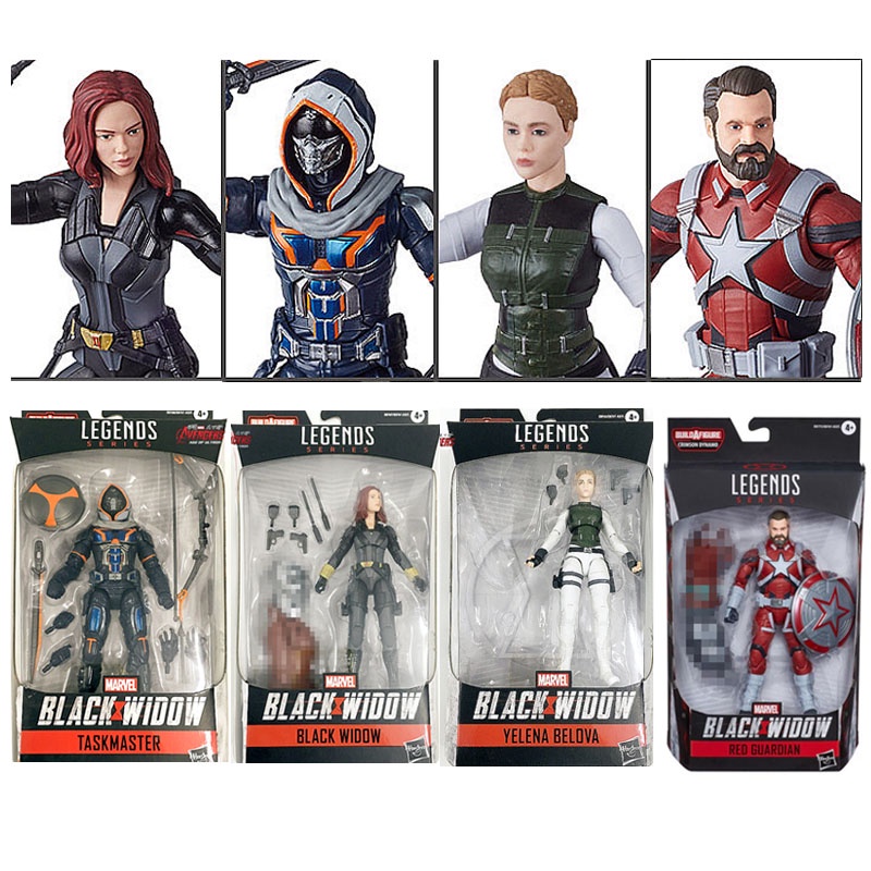 Genuine Marvel Avengers Black Widow Taskmaster Model Toys Red Guardian ...