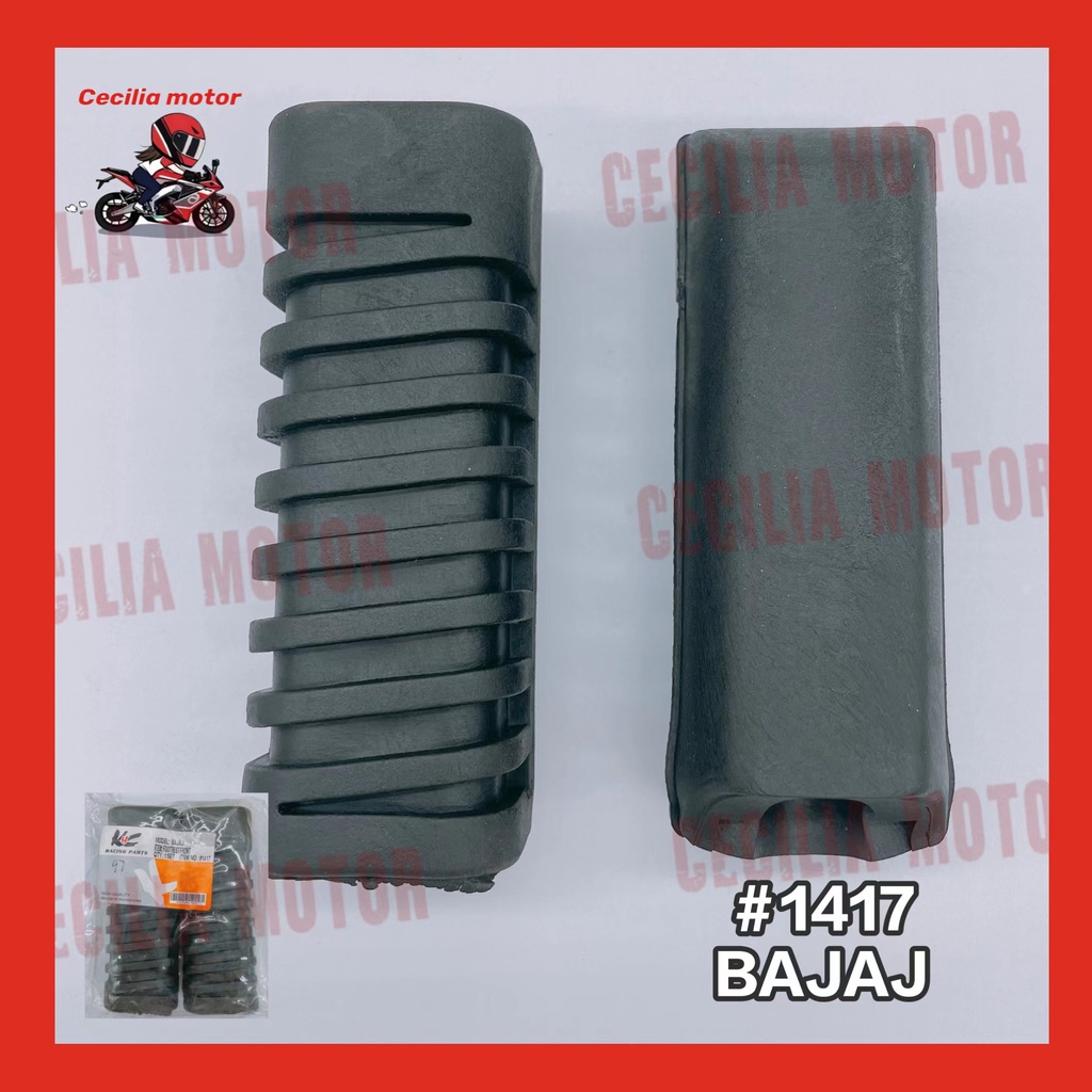 MOTORCYCLE RUBBER FRONT/ REAR FOOTREST TMX XRM BAJAJ WAVE-100 | Shopee ...