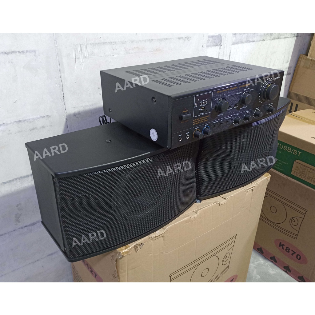 Amplifer with Speaker Bundle AV-502 with Bluetooth + Speaker D8 ...