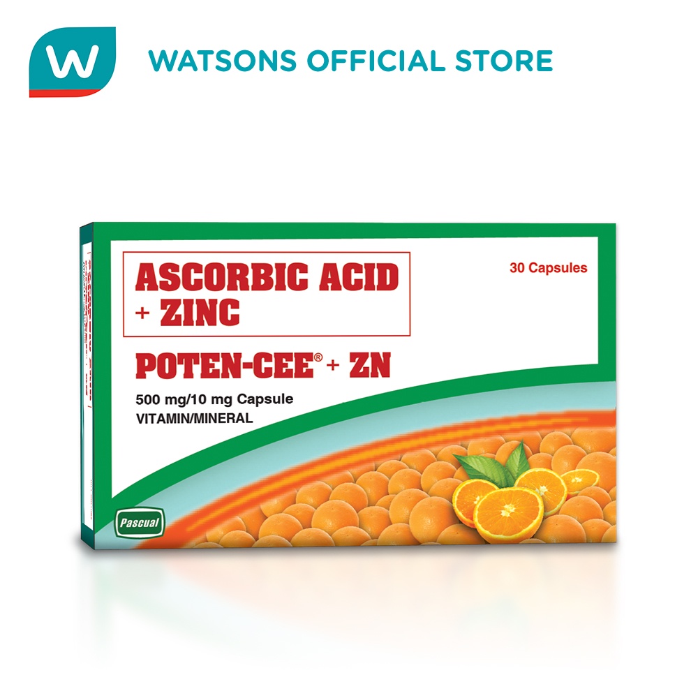 POTENCEE Vitamin C Plus Zinc Capsule 30s | Shopee Philippines