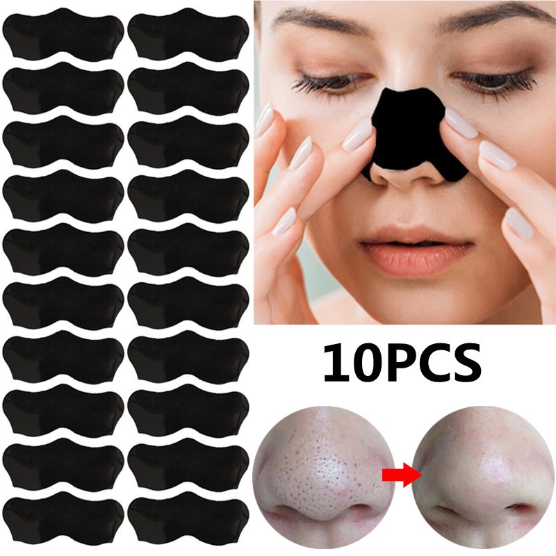 10PCS Blackhead Removal Nose Stickers Deep Cleansing T-zone Tear Pull ...