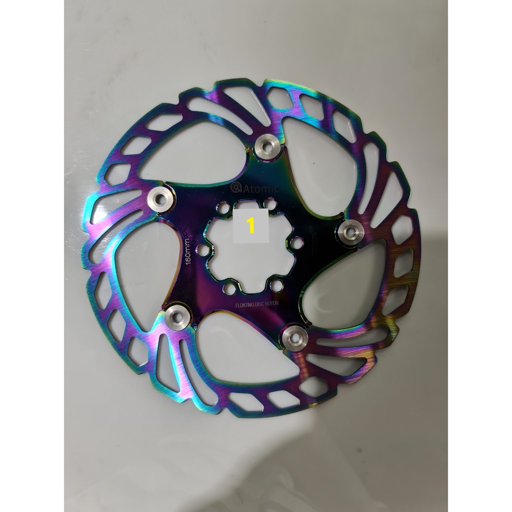 DISC ROTOR ATOMIC FLOATING 160mm BOLT TYPE OIL SLICK | Shopee Philippines