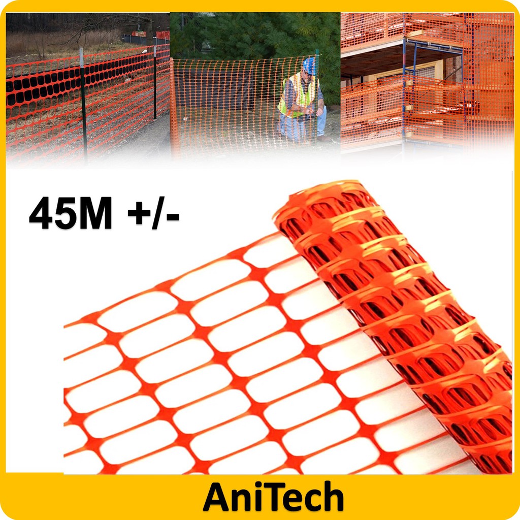 45 Meter +/- SAFETY NETTING / REFLECTIVE PLASTIC SAFETY CONSTRUCTION ...