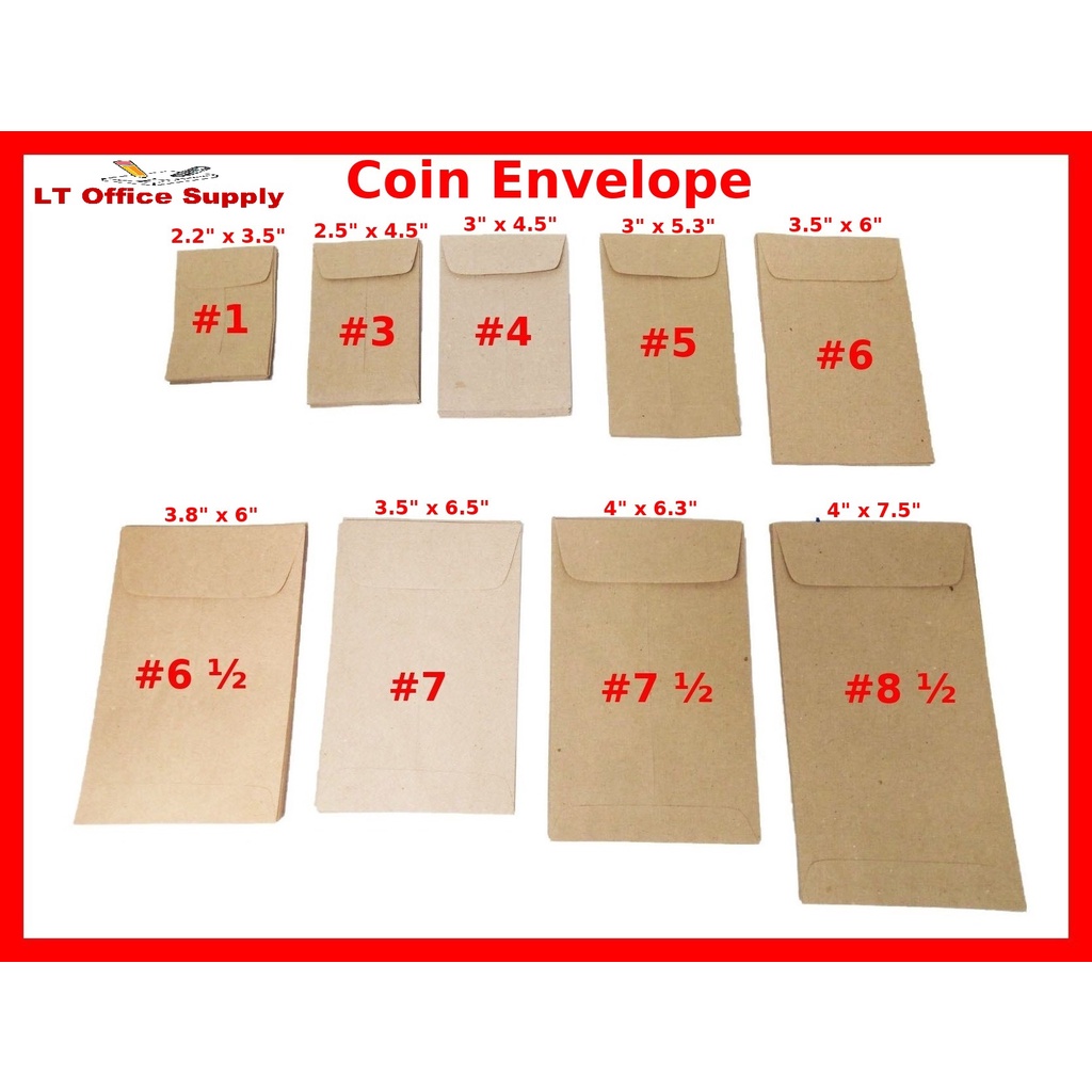 Kraft Paper Coin Envelope 10's | Shopee Philippines