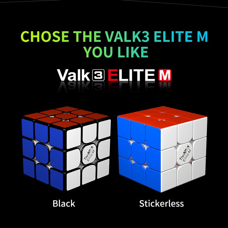 Qiyi Mofangge Valk3 Elite M 3x3 Rubik's Cube Valk 3 Elite M Competition Cube WCA Puzzle Cube ...