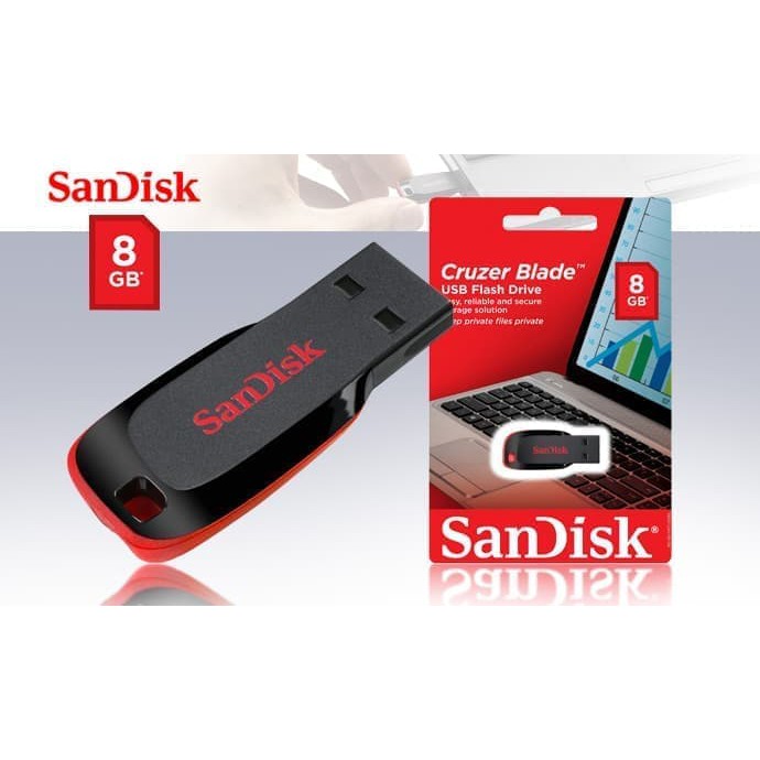 Sandisk CRUZER BLADE 8GB CZ50 ORIGINAL USB Flash Drive | Shopee Philippines