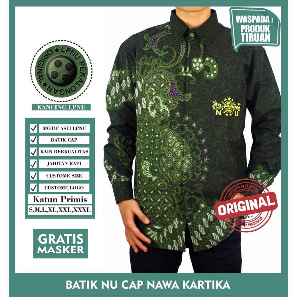 Batik NU Exclusive Batik Stamp NU Nawa kartika Batik NU NAKA PARASANTRI ...