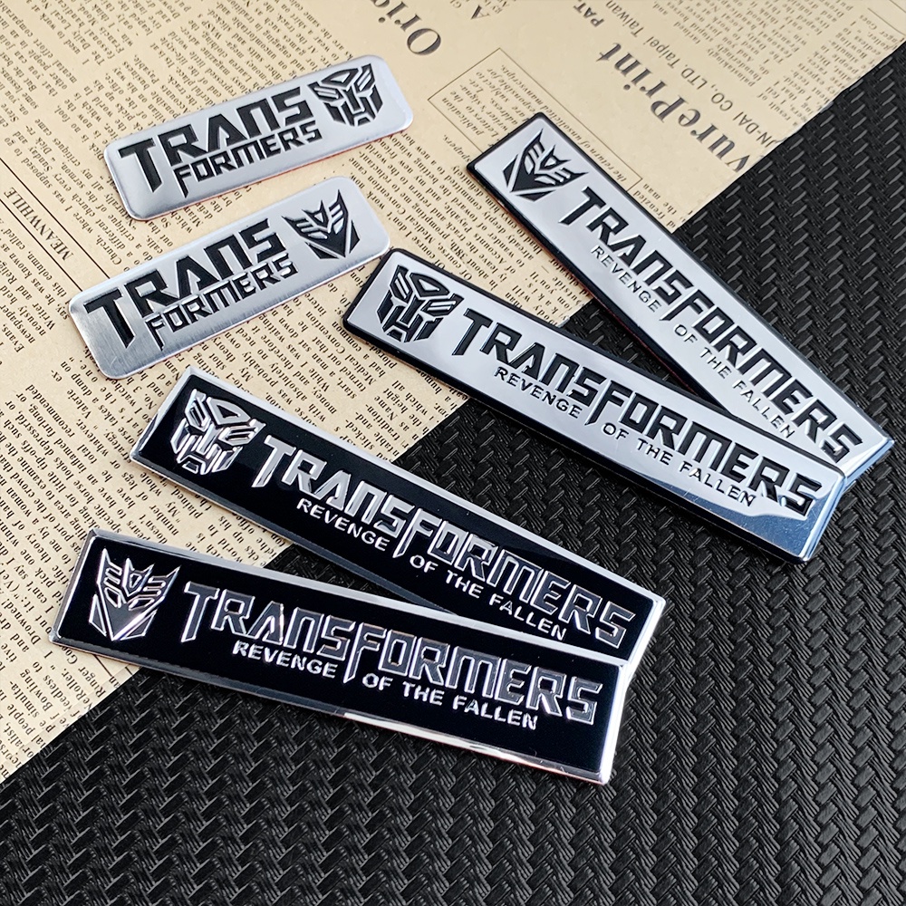 Transformers Motorcycle Scooter Metal Body Stickers 3D Stereo Car Tail ...