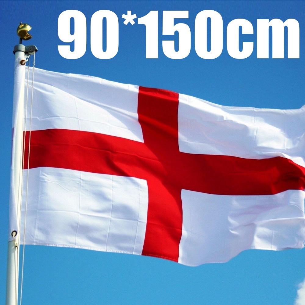 New 3*5ft England Flag St George Cross Flags English Eyelets Football ...