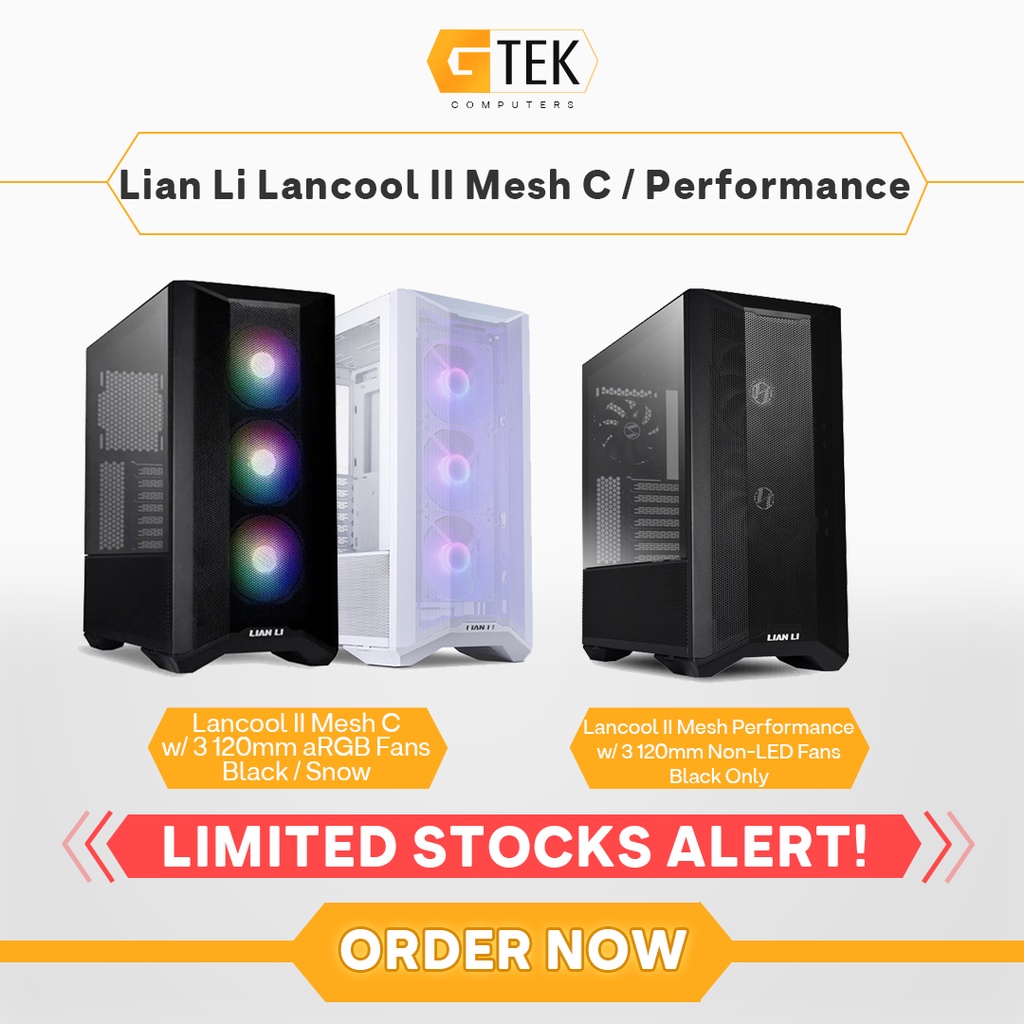 Lian Li Lancool 2 Mesh C Performance X / RGB Black / RGB Snow with USB ...