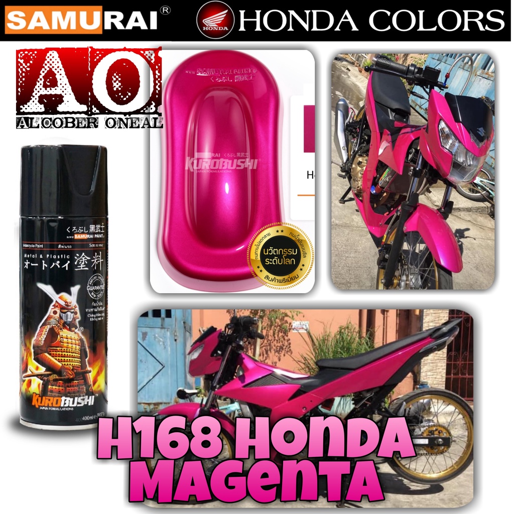 SAMURAI Spray Paint H168 Honda Magenta - Cash On Delivery | Shopee ...