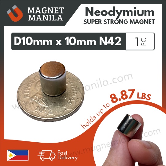 Magnet Manila D10mm X 10mm Neodymium Magnet N42 Super Strong Rare Earth ...