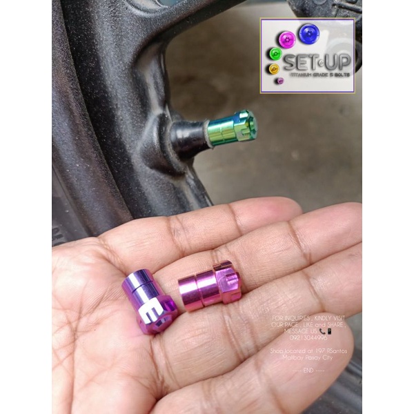 TITANIUM GR5 PITO / TIRE CAP (2PCS) | Shopee Philippines
