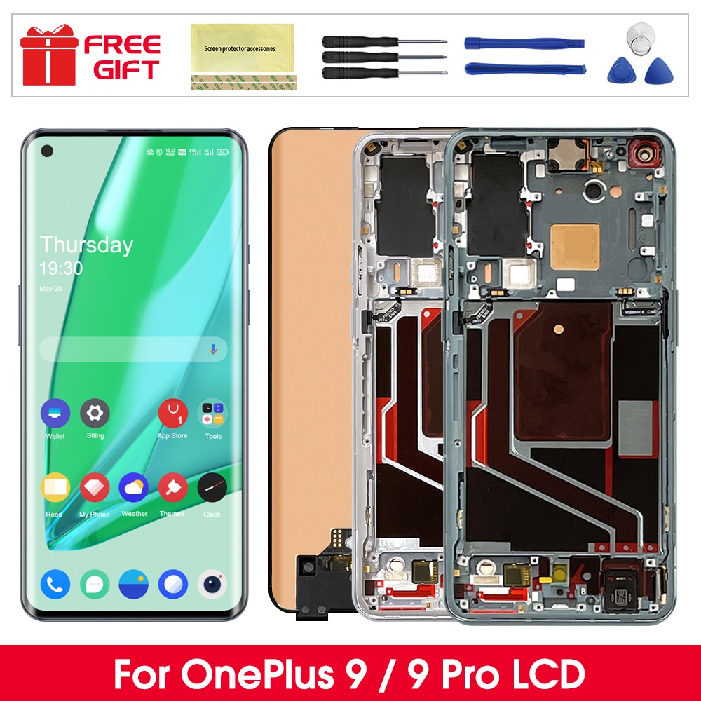Super AMOLED Display for OnePlus 9 LE2113, for OnePlus 9 Pro LE2121 Lcd ...