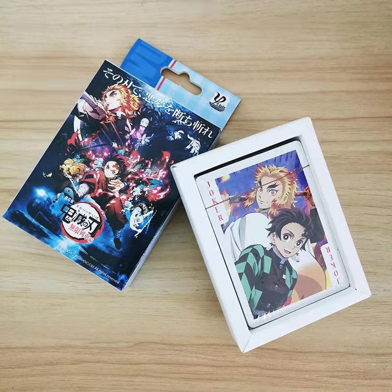 54 Pcs/Set Anime Demon Slayer Kimetsu no Yaiba Poker Cards Paper ...