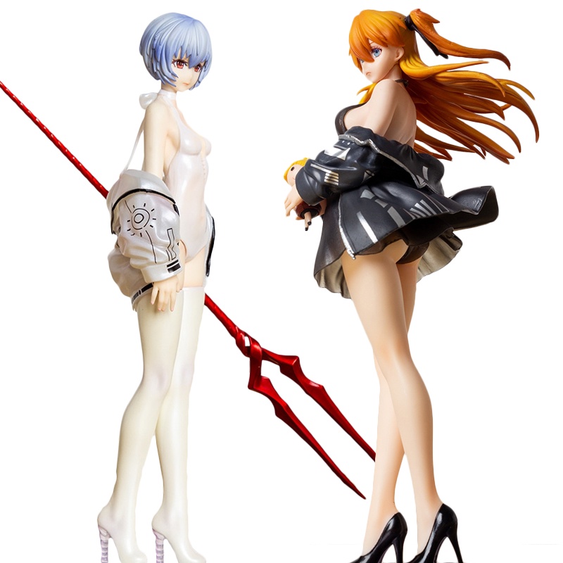 24cm EVA Asuka Ayanami Rei Action Figure NEON GENESIS EVANGELION Collectible Doll | Shopee ...